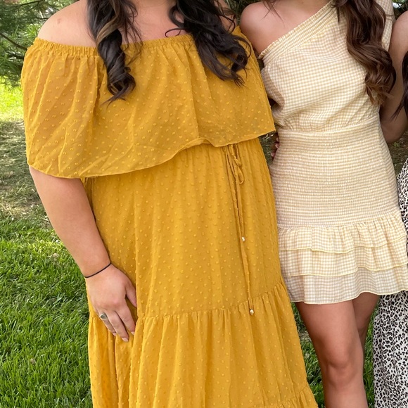 Baltic Born | Dresses | Baltic Born Maxi Mustard Yellow Dress | Poshmark